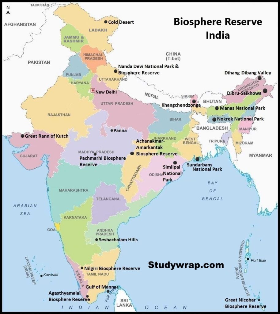 Biosphere Reserves in India (Complete State-wise List) - Study Wrap